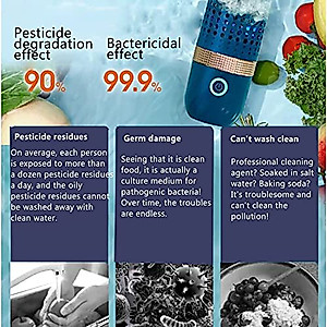 VegeClean Fruit and Vegetable Cleaner, Portable 4400mah Capsule Shape Fruit & Vegetable Washing Machine, USB Rechargeable Fruit Cleaner Machine, Automatic Household Cleaning Machine