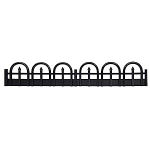 EasyFlex Decorative No-Dig Landscape Edging Kit - 15 ft., Black Wrought Iron-Look
