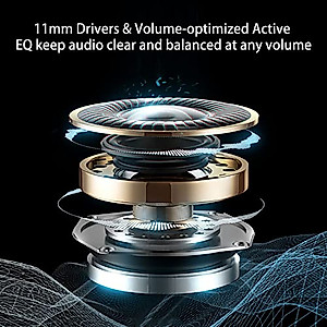 Dem.Lorida Wireless Earbuds Bluetooth 38hrs Play T60 Back Sport Earphones with LED Display Over-Ear Buds with Earhooks with Mic for Sport Running Workout Black