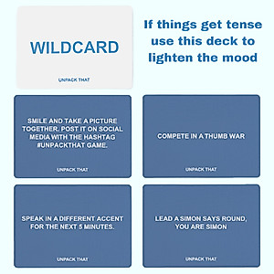 UNPACK THAT Conversation Cards Couples Game - Deep Relationship Questions for Couples, Families & Friends | 125 Cards for Communication & Intimacy Building