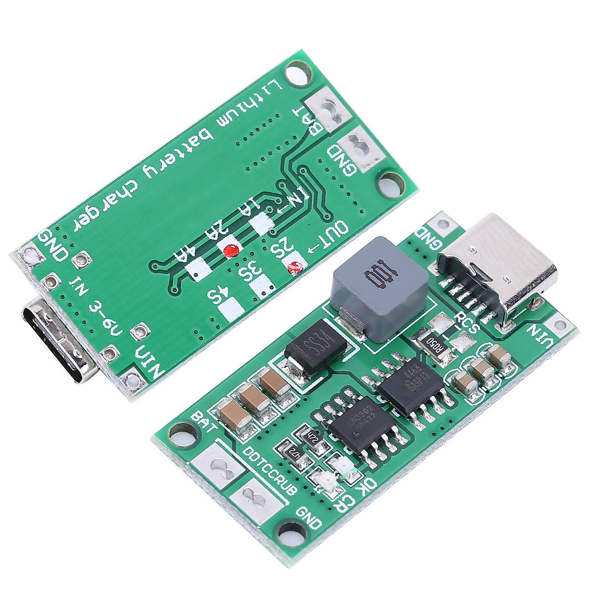 Walfront DDTCCRUB Battery Charger Module 2S‑2A Li‑ion Battery Charger Board Step Up Boost Battery Charger Module