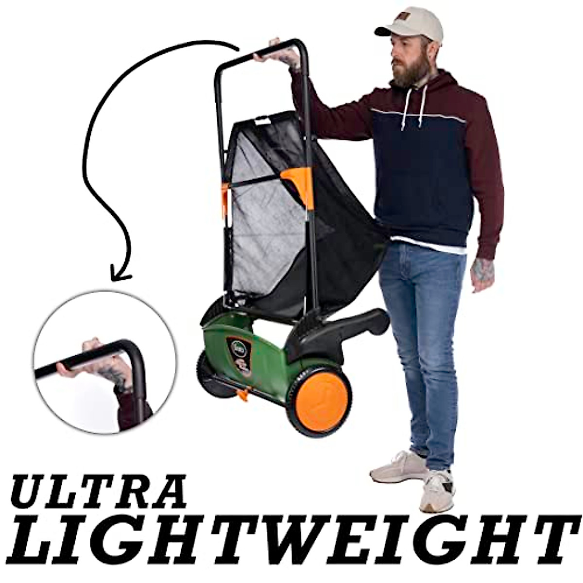 Scotts Outdoor Power Tools LSW70026S 26-Inch Push Lawn Sweeper, Black/Green