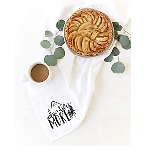 The Cotton & Canvas Co. Adventure More Soft and Absorbent Kitchen Tea Towel, Flour Sack Towel and Dish Cloth