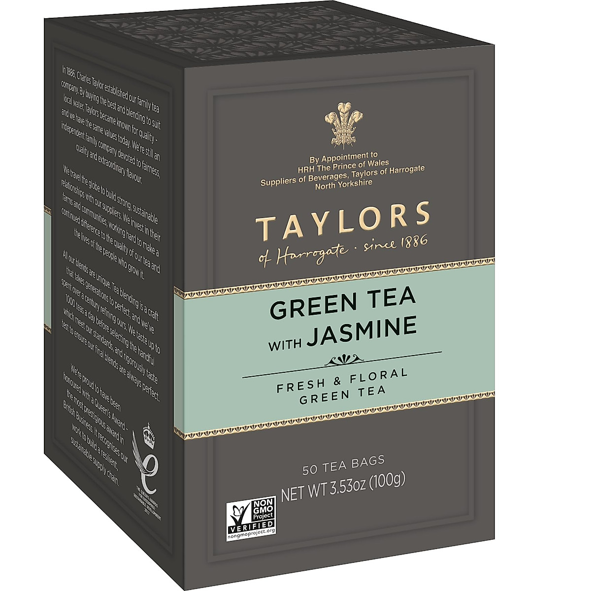 Taylors of Harrogate Green Tea with Jasmine, 50 Teabags