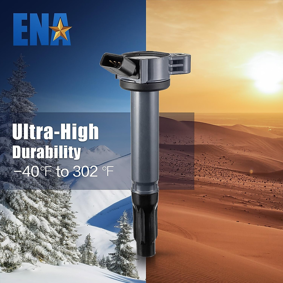 ENA Pack 6 Ignition Coil 3.5L Compatible with Lexus Toyota Sienna Avalon Camry Highlander Rav4 Venza Lexus RX350 IS350 ES350 V6 2007 2008 2009 2010 2011 2012 2013 2014 2015 Coils for UF487 90919A2007