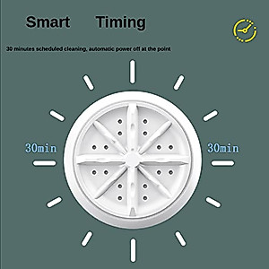 Mini Washing Machine - 27W High Power Turbo Washer Multifunctional Portable Washing Machine USB Powered Mode, Suitable for Travel, Camping, Student Dorm, Business Travel