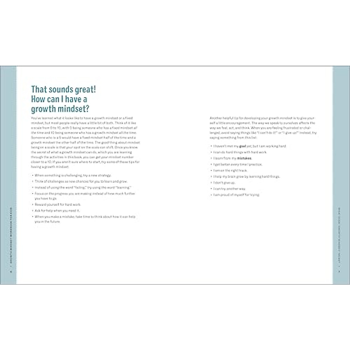 Growth Mindset Workbook for Kids: 55 Fun Activities to Think Creatively, Solve Problems, and Love Learning (Health and Wellness Workbooks for Kids)