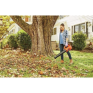 BLACK+DECKER 20V MAX Cordless Leaf Blower, 2-Speed, Up To 90 MPH, with Battery and Charger (BCBL700D1)