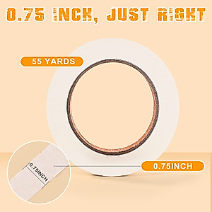 SEBETOW Masking Tape Bulk 10 Packs 0.75 Inch - Masking Tapes Artist Drafting Tapes White Beige, General Purpose for Craft, Art, Office, School, 3/4 Inch x 55 Yards x 10 Rolls