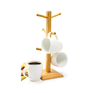 Norpro 7489 Wood Mug Rack