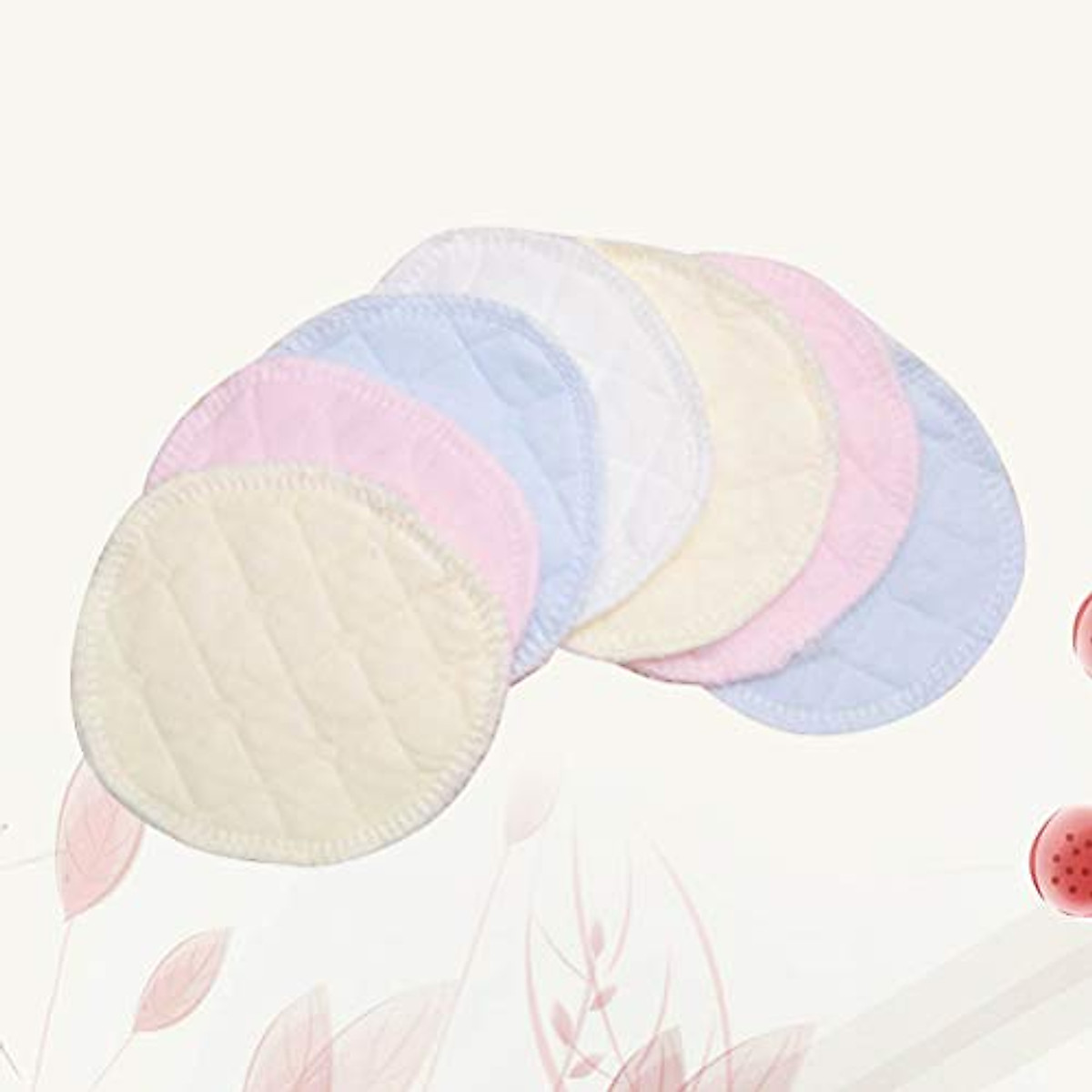 ARTIBETTER 6pcs Bamboo Nursing Pads Reusable Washable Breastfeeding Pads Breast Pad (Random Color)