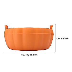 Hemoton Air Fryer Pad Home Supplies Household Items Air Fryer Liner Reusable Air Fryer Mat Microwave Steamer Round Baking Pan Microwave Liner Silicone Trivet Rack Lifter Air Fryer Supply