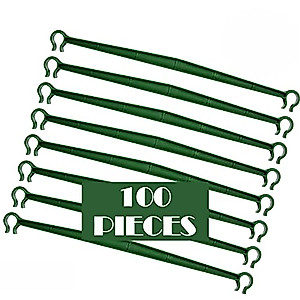100 Pieces Stake Arms for Tomato Cage Expandable Trellis Connectors Plant Support Garden Stakes 12.6” Garden Plants Stake Arms Fit for 16mm Stakes