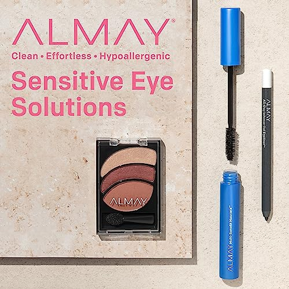 Almay Multi-Benefit Mascara and Eyeliner Duo Value Pack, Black Brown