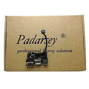 Padarsey New Replacment DC-IN Jack I/O Board fit Compatible For MacBook Air 13" A1466 MD760 820-3455-A (Mid 2013, Early 2014)