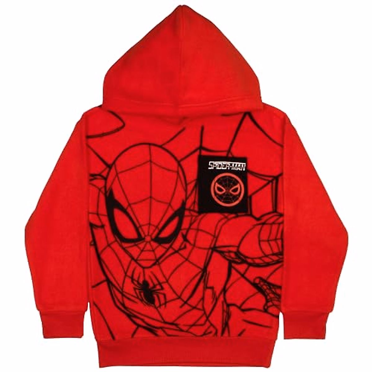 Marvel Spider-Man Graphic 2-Piece Set - Boys Fleece Pullover Hoodie & Jogger Pants 2-Pack Bundle Set for Kids and Toddlers (Size 10/12, Red)