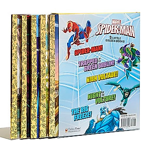 Spider-Man Little Golden Book Library (Marvel): Spider-Man!; Trapped by the Green Goblin; The Big Freeze!; High Voltage!; Night of the Vulture!