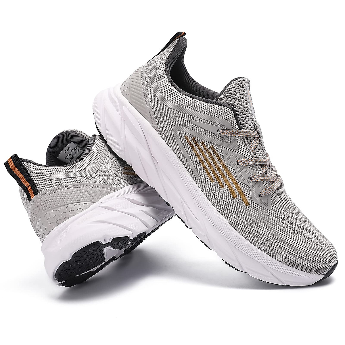 Pulltop Platform Trail Running Shoes Women Comfortable Walking Shoes Lace Up Casual Arch Support Shoes Comfort Non Slip Gym Athletic Shoes for Women Rock Size 9.5