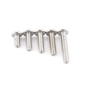 eivvia 50Pcs 1/4-20 UNC× 1/2"3/4" 7/8"1" 1-3/8"Stainless Steel 304 Cross pan Head Combination Screw