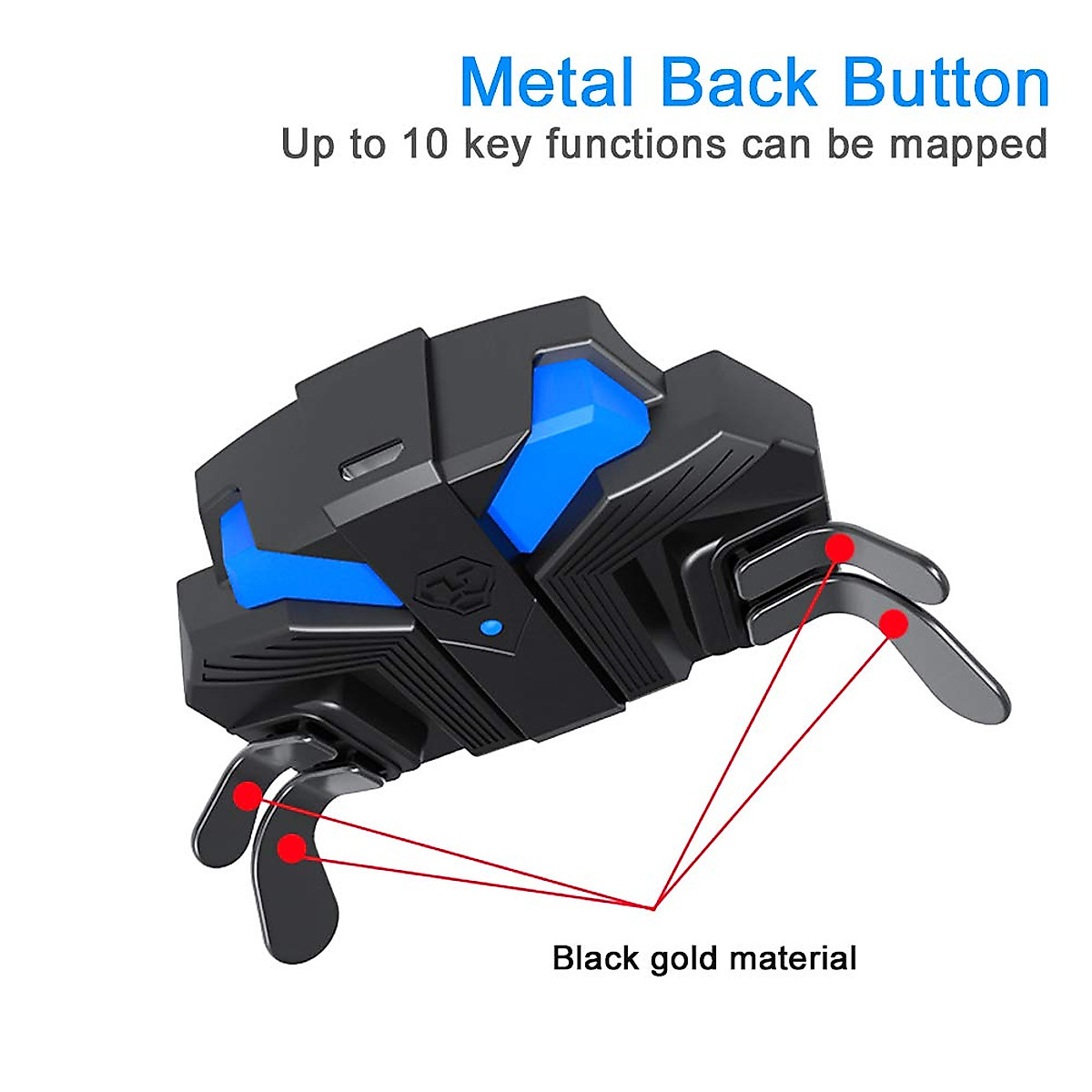 Denpetec Back Button Attachment Professional Portable Gaming Accessories with 4 Mapping Paddles Ergonomic Controller Adapter