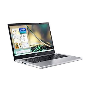 Acer Aspire 3 A314-23P-R3QA Slim Laptop | 14.0" Full HD IPS Display | AMD Ryzen 5 7520U Quad-Core Processor | AMD Radeon Graphics | 8GB LPDDR5 | 512GB NVMe SSD | Wi-Fi 6 | Windows 11 Home,Silver