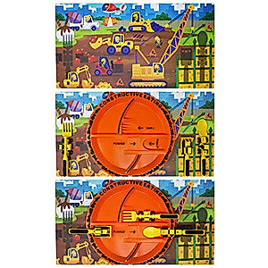 Constructive Eating Made in USA Construction Placemat for Toddlers, Infants, Babies and Kids - Made with Materials Tested for Safety