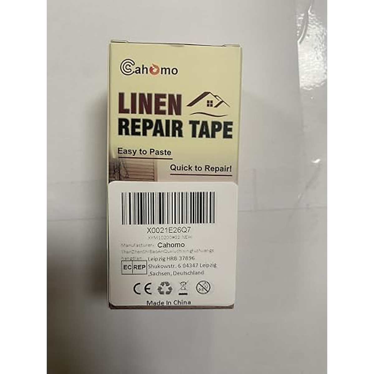 Linen Repair Tape 4x79 inch, Self Adhesive Linen Fabric Patches, Linen Fabric Patch Tape Kit, Fabric Repair Tape for Linen Sofas, Headboards, Chairs, Pillows, Curtains - Black