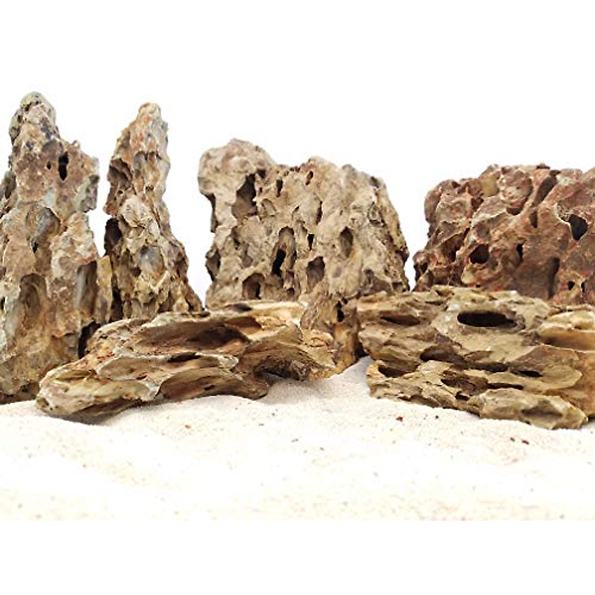 Lifegard Aquatics Aquascaping Dragon Ohko Rock 18 Lb Kit – Decorative Aquarium Rocks, Fish Tanks – 18 Lbs Kit