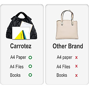 Lightweight (Black) Shoulder bag for Women, 18.11 x 12.2 x 5" Fits anywhere Soft Quilted Padding PufferTote Bag, Purse, Big Capacity, lightweight and durable.