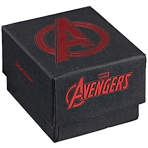 Marvel Comics Men's Stainless Steel Enamel Hydra Ring, Size 10