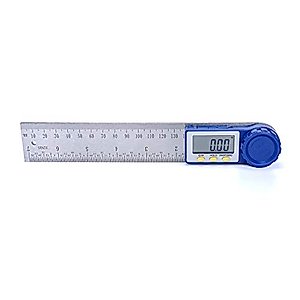 Suncala Digital Angle Finder Protractor with Zeroing and Locking Function, 7-Inch Stainless Steel Angle Finder Ruler