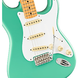 Fender Vintera 50s Stratocaster Electric Guitar, with 2-Year Warranty, Sea Foam Green, Maple Fingerboard