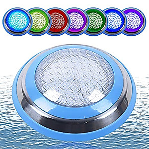 Eapmic 12V 45W Pool Light Underwater Color-Change LED Lights RGB IP68 with Remote (45W ABS+Stainless Steel)