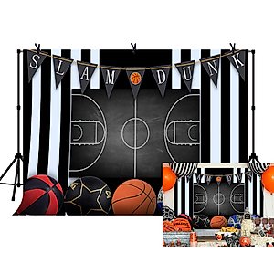 Basketball Bakcdrop for Theme Party Spulies Banners Sports Photography Background