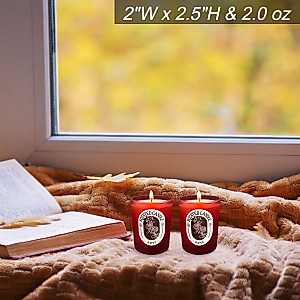 Scented Candles Gift Set of 12 Pack, Glass Jar Candles for 6 Scented, Long Lasting Soy Wax Aromatherapy Candle Set, Best Gifts with Gift Box for Every One