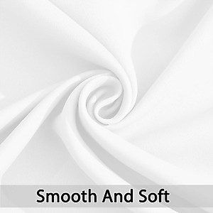 Yakamok Pure White Curtain for Living Room Sliding Glass Door Vertical Blind for Room Darkening Extra Wide Window Drapes Grommet Top Room Divider Panel for Bedroom/Patio 1 PC 100 x 84 Inch