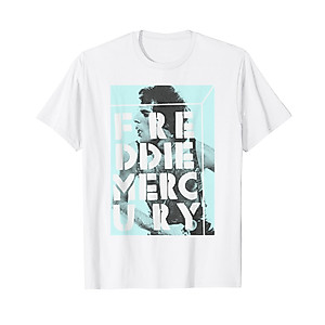 Freddie Mercury Official Blue Icon T-Shirt