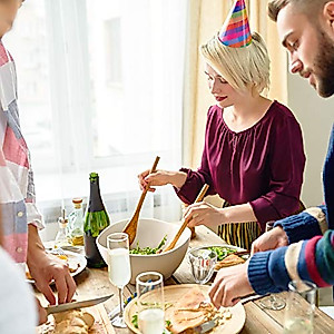 DOWAN Large Mixing Bowls, Ceramic Serving Bowls, 3.2 Quart Deep Salad Bowls, 105 Oz White Fruit Bowls for Modern Home, Set of 2