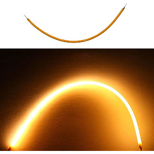 Warm Edison Bulb LED Filament Lamp Parts Flexible Filament 130mm 300mm Edison Bulb 3v Cob LED Filament LED Bead Diodes Light Accessories(300mm-warm Light) 3D Printing Filament,Flexible Led Filament