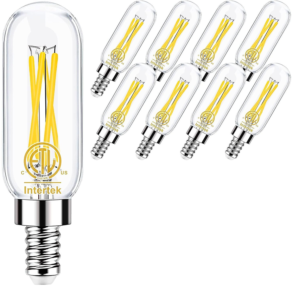 hansang E12 Candelabra LED Light Bulbs, 40W Equivalent, 4000K Natural Daylight, Dimmable E12 Small Base Edison Bulbs for Ceiling Fan, Type B Chandelier Light Bulbs, 120V, CRI85+, 400LM, 8 Pack