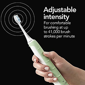 Brightline Rechargeable Sonic Electric Toothbrush With Adjustable Intensity Built In Timer, 1 Count, Mint Green (86700)