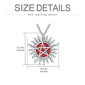 SIMONLY Supernatural Necklace Sterling Silver Created Opal Sun Sunburst Pendant Supernatural Necklaces Jewelry…