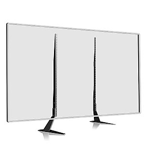 Universal TV Stand Table Top for 27 to 85 Inch LED LCD Flat Screen TV, Height Adjustable Leg Stand Holds up to 110lbs, VESA up to 1000x800mm (ML2785)