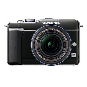 OM SYSTEM OLYMPUS PEN E-PL1 12.3MP Live MOS Micro Four Thirds Mirrorless Digital Camera with 14-42mm f/3.5-5.6 Zuiko Digital Zoom Lens (Champagne Silver)