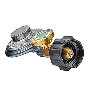 GasSaf 3Feet Low Pressure Propane Regulator and Hose Replacement for Weber Gas Grill Most LP Gas Grill, Heater and Fire Pit Table, Type-1 (QCC-1) Tank Connect,3/8" Female Flare Nut -CSA Certifide