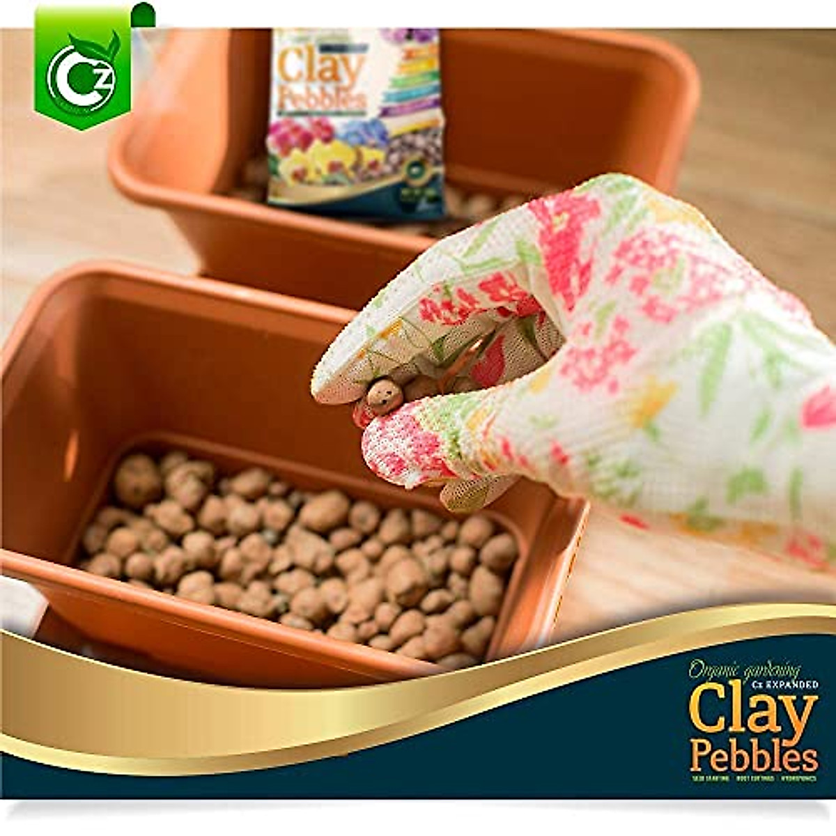 Organic Expanded Clay Pebbles LECA Grow Media for Plants, Orchids, DWC Hydroponics, Aquaponics, Aquaculture Garden Soil Additive Conditioner Amendment Ceramsite Aggregate Cz Garden