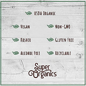 Super Organics Organic Oregano Liquid Drops | Non-GMO, Kosher, Vegan | Immunity Support, 1 Fl Oz