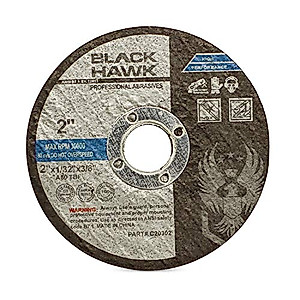 BHA Metal Cut Off Wheels for Die Grinders or Mini Benchtop Chop Saws, 2" x 1/32" x 3/8" - 10 Pack