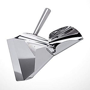Kichvoe Puffed Rice Right Handle Metal Scoop French Fry Bagger, Stainless Steel Single Handle French Fry Popcorn Scooper for Snacks, Ice, Candy, Desserts, Dry Goods French Fries Scooper Snaks