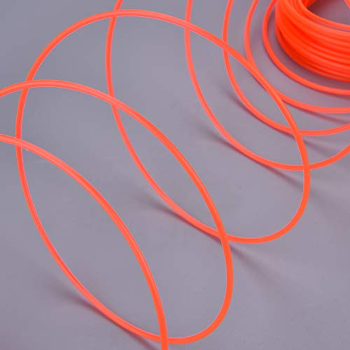 YWBL-WH 49-Foot Round Nylon Trimmer Cord Line for Lawn Mower Brush Cutter Grass Trimmer Strimmer(red(2.4mm*15m)), Cutting Tool